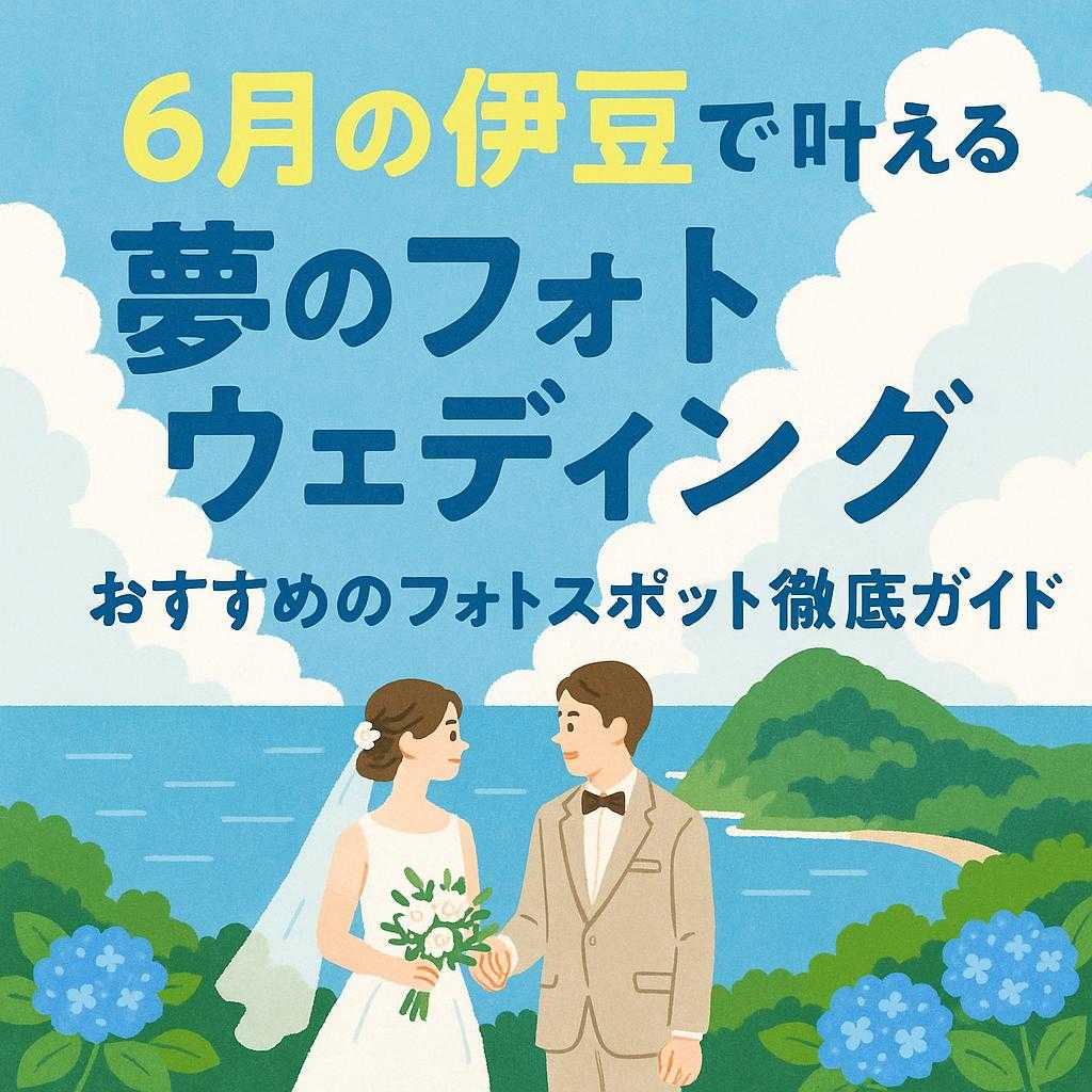 6月の伊豆で叶える夢のフォトウェディング：おすすめのフォトスポット徹底ガイド – Enchante Izuブログ